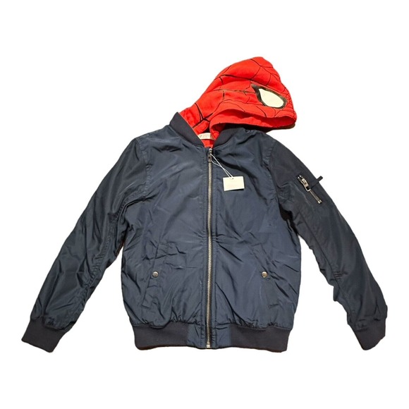 Marvel | Jackets & Coats | Spider Marvel Spiderman Hooded Puffer Jacket ...